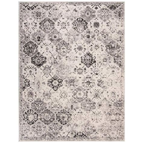 Safavieh Madison Silvergray 9 Ft X 12 Ft Border Area Rug Mad611g 9
