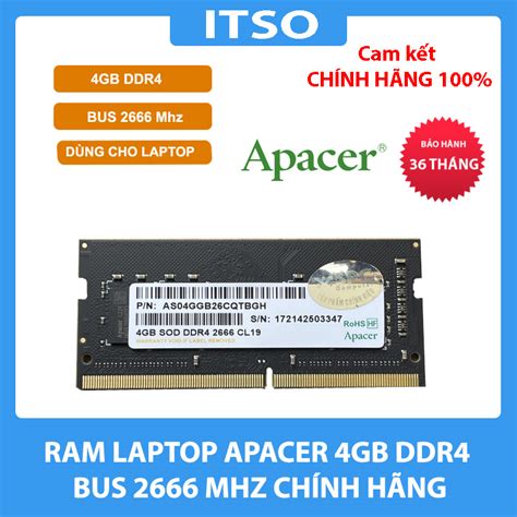 ram laptop apacer ddr4 4gb 2666 19 rp tin học nguyễn tài cửa hàng