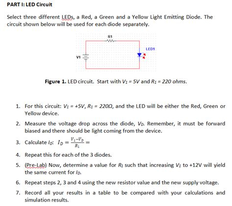 Solved Select Three Different LEDs A Red A Green And A Chegg