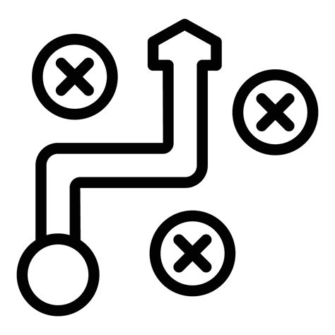 Avoid Wrong Decisions Icon Outline Vector Problem Solving Path 35533890 Vector Art At Vecteezy