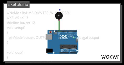 Buzzer Mengheningkan Ciptarahma Diva Wokwi Esp32 Stm32 Arduino
