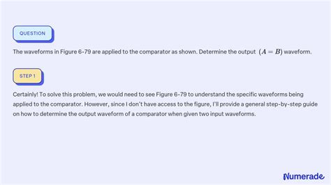 ⏩solved the waveforms in figure 6 79 are applied to the comparator