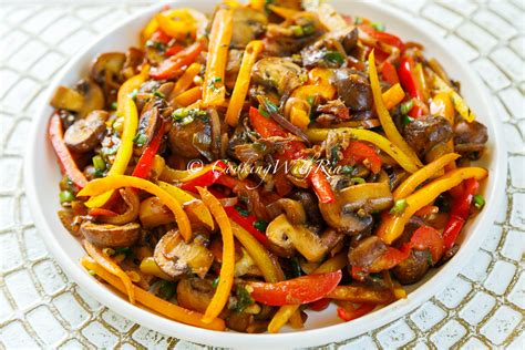 Mushroom And Bell Pepper Stir Fry