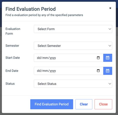 Evaluation Periods Osis