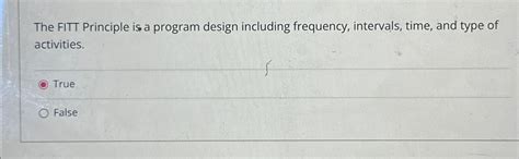 Solved The Fitt Principle Is A Program Design Including