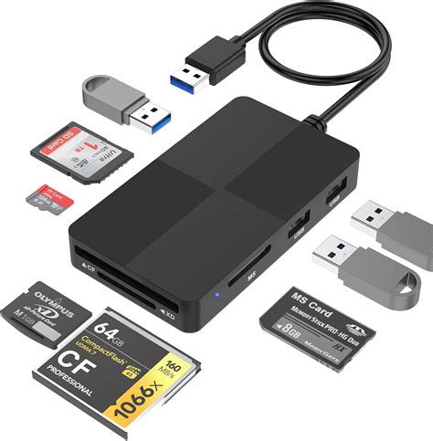 Usb 3 0 Multi Card Reader 8 In 1 Sd Card Reader Hub Adapter Voor Sd Tf Cf Xd Micro Sd Usb 3 0