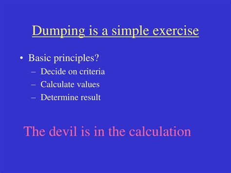 PPT DUMPING PowerPoint Presentation Free Download ID 730193