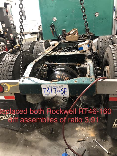 Replaced Eaton DS Diff To Rockwell RT Of Ratio And Flex Air Suspension To Low Air