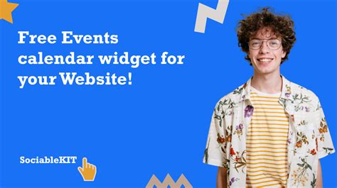 free events calendar widget for your website