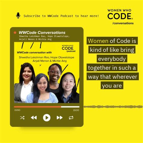 Women Who Code On Linkedin Wwcode Podcast Conversation