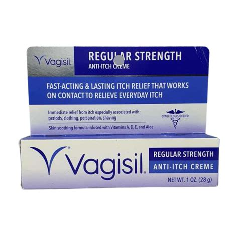 Vagisil Regular Strength Anti Itch Vginal Cream 1 Ounce 28 G Arenadeph