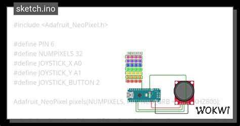 Matrice LED Wokwi ESP32 STM32 Arduino Simulator