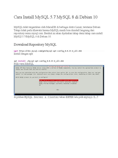 cara install mysql 5 pdf