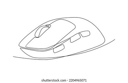 Continuous Line Computer Mouse Cursor Tool Stock Vector Royalty Free 2204965071 Shutterstock