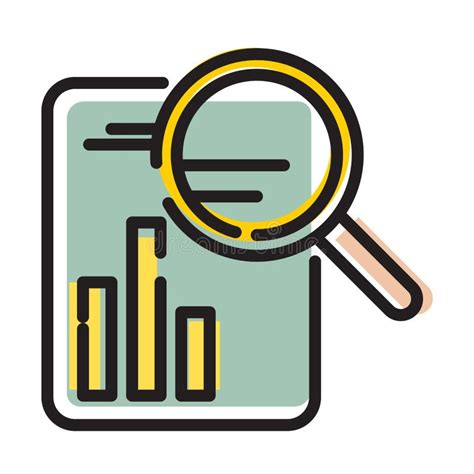 Data Analytics Research Icon Stock Illustration Stock Illustration