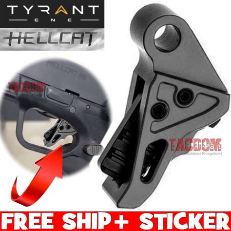 Tyrant Designs Itts All Grey Black Trigger Shoe For Springfield Hellcat Pro Ebay