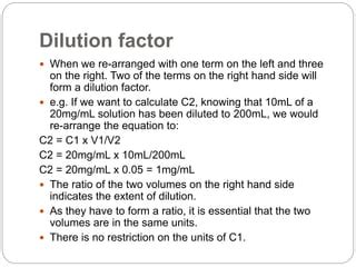 Dilutions In Compounding In Public Health Pptx
