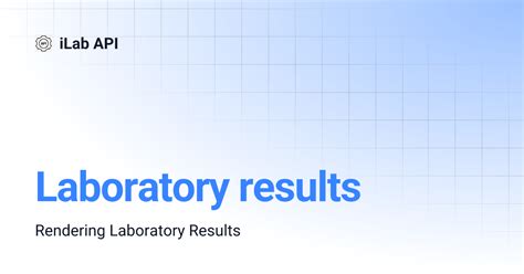 Laboratory Results Ilab Api