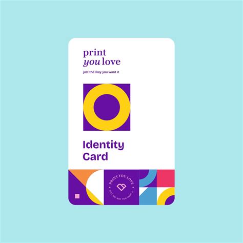 Identity Card ↣ Print You Love