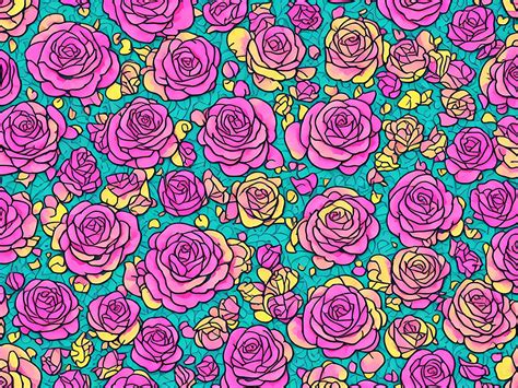아름다운 장미 패턴 벡터 장미 꽃 무늬 배경 일러스트 및 사진 무료 다운로드 Pngtree