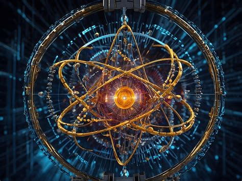 Futuristic Quantum Computing Circuitry Premium Ai Generated Image