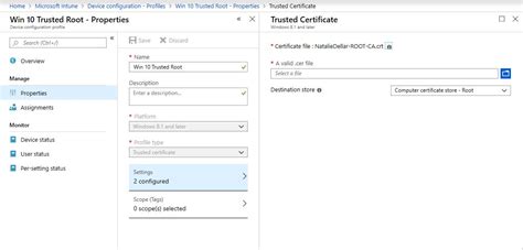 certificates and intune risual