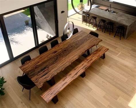 Marri Live Edge Dining Table Live Edge Slab Marri Approx 100cm W X