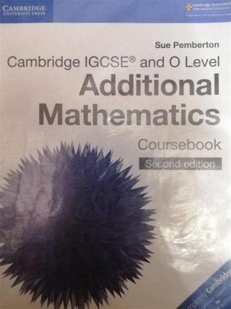 Cambridge Igcse And O Level Additional Mathematics Coursebook Second Edition Hobbies And Toys