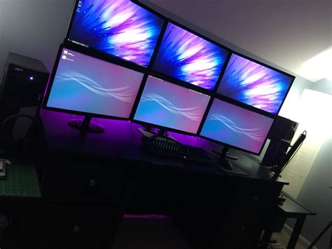 6 Monitor Setup Pc Mac Pro • R Battlestations Computer Setup Gaming Setup Pc Setup