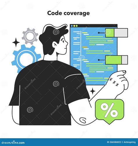 Code Coverage Software Testing Methodology Stock Vector Illustration