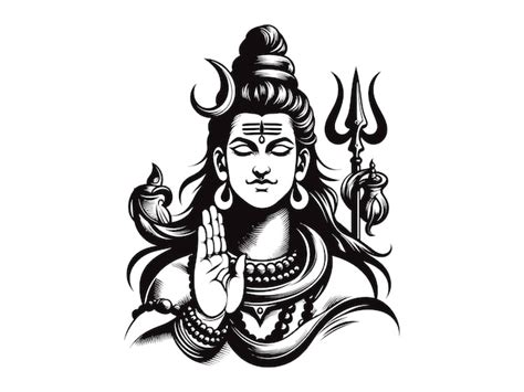 Hindu God Mahadev Vector With White Background Premium Ai Generated Vector Hindu God Mahadev Vector With White Background Premium Ai Generated Vector