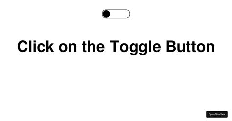 Toggle Mode Codesandbox