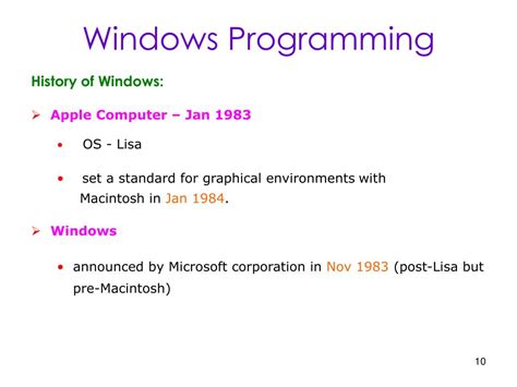 ppt cs1253 visual programming powerpoint presentation free download