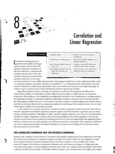 Stata C8 Pdf Correlation And Dependence Coefficient Of Determination
