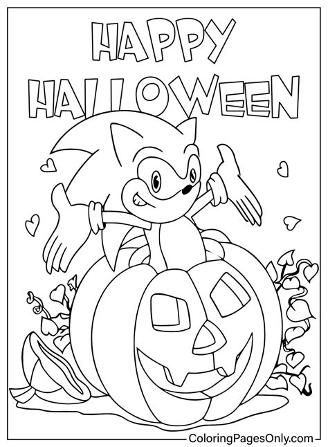 Sonic Coloring Page Printable Br