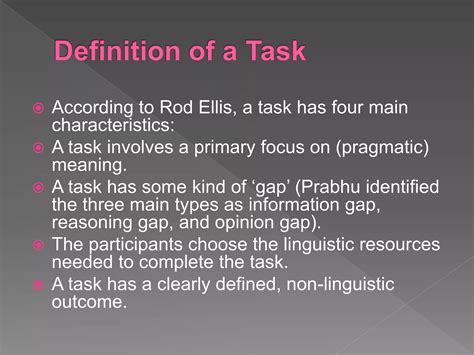 Task Based Language Teaching Ppt