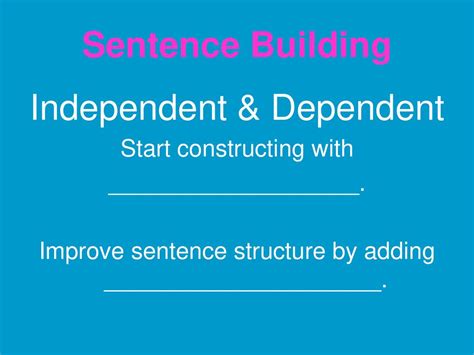 The Building Blocks Of Sentences Ppt Download