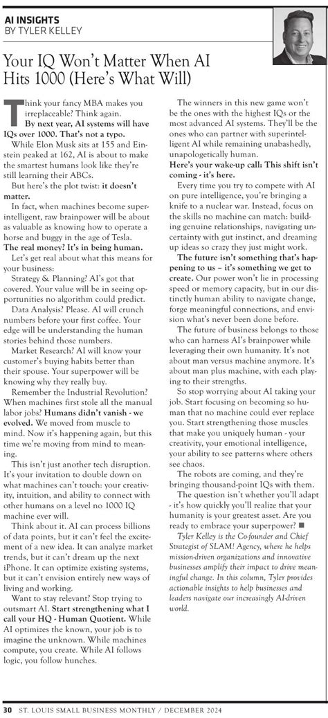 Ever Wonder What Happens When Machines Become Smarter Than Einstein In… 🚀 Tyler Kelley