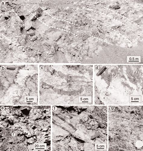 Photographs Of Different Styles Of Barite Mineralization At The