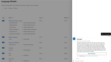 language models azure ai health bot microsoft learn