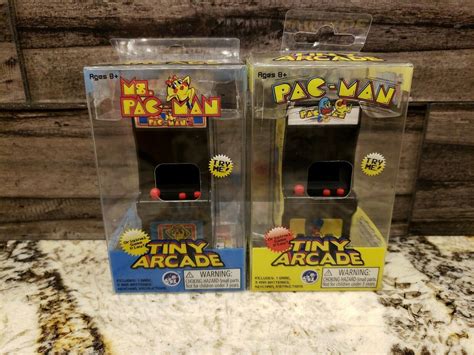 Tiny Arcade Ms Pac Man And Pac Man Miniature Arcade Game New