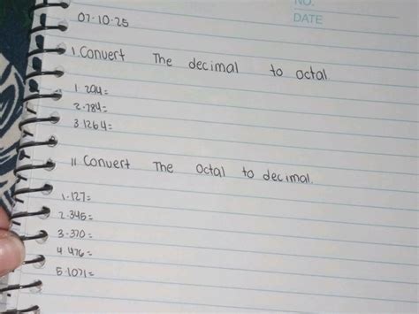 1 Convert The Decimal To Octal 1 294 2 Studyx