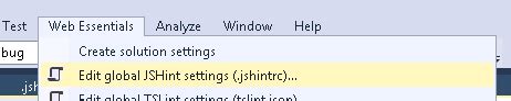 Javascript JsHint With Ext Js In VisualStudio Stack Overflow