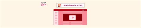 How To Add Video In Html Scaler Topics