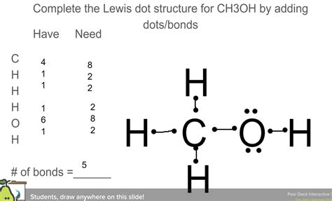 Ch3oh Lewis Dot Structure
