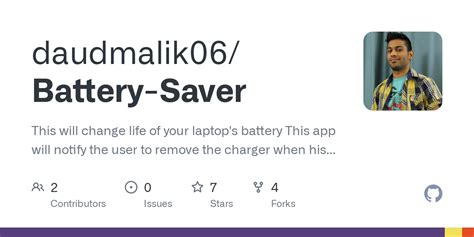 Github Daudmalik Battery Saver This Will Change Life Of Your Laptop S Battery This App Will