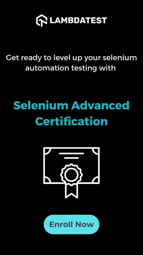 Selenium Advanced