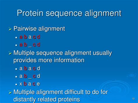 Ppt Protein Sequence Analysis Overview Powerpoint Presentation