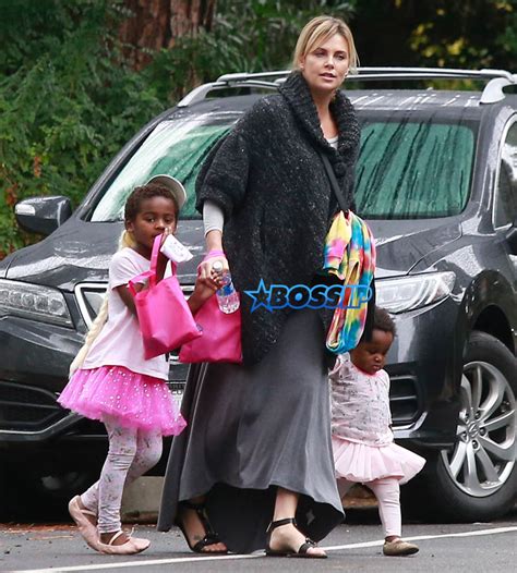 Charlize Therons Son Wears Pink Ballerina Outfit For Halloween Party