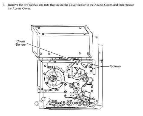 How To Replace The Sensor Cover On The A Class Printer